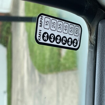 KMH to MPH Conversion Decal 2 Styles Multiple Colors Free Shipping - Etsy