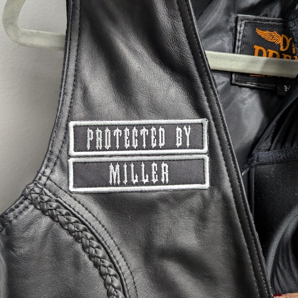 Motorcycle Patches - Rocker Patch Set - Iron on Custom Back Patch ...