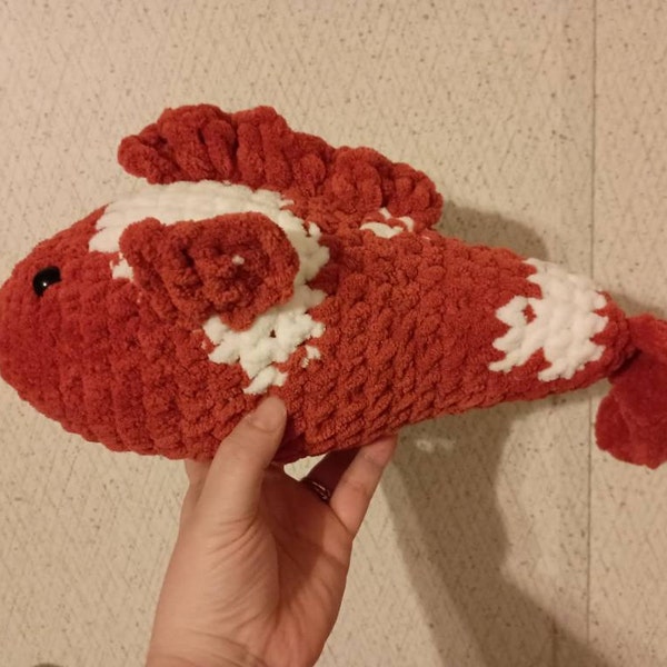 Koi Fish No Sew Crochet Pattern, Fish Crochet Pattern, No Sew Amigurumi ...