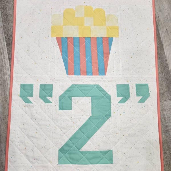 Popcorn Movie Circus PDF Quilt Block Pattern - Includes Instructions ...