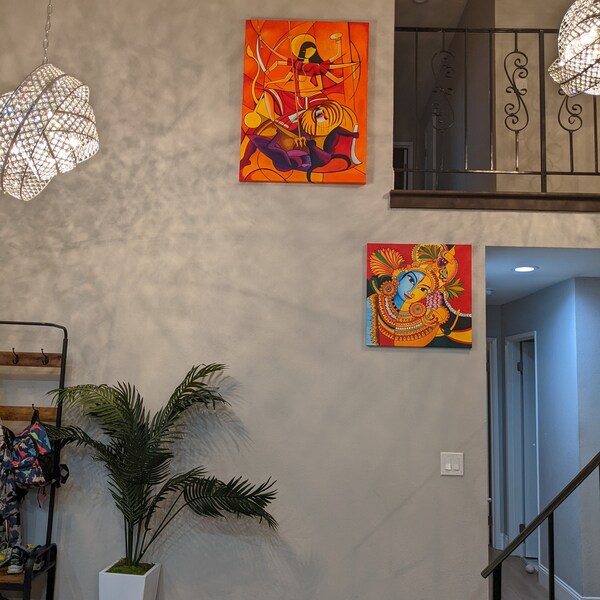 Shiva Adiyogi , Mahadev Modern Contemporary Painting, Indian Art, Wall ...