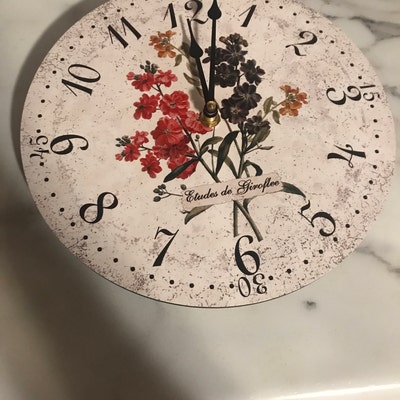 Oversized Flower Clock Large Clock - Etsy