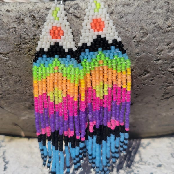 Beadweaving Tutorial: Seed Bead Mandala Earrings (or Pendant). Modified ...