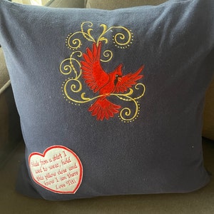 Personalised Memory Embroidery Patch for a Memory Pillow Let This ...