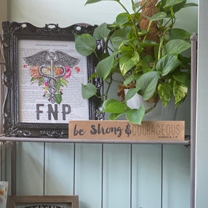 FNP With Flowers Print, Family Nurse Practitioner Gift, Nurse Present ...