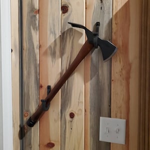 Hand Forged Gun Hooks Modern Style Set of 2 | Etsy