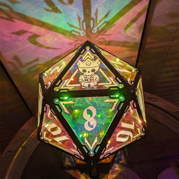Handmade D20 Mood Light: RPG Gaming Table Lamp - Etsy