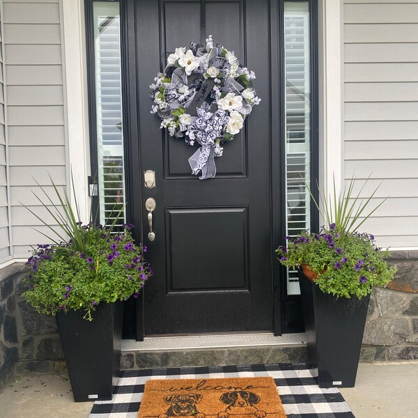 Large Burlap Wreath Notre Dame Wreath Notre Dame Fighting Irish Wreath ...