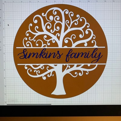 Split Monogram Family Tree Svg, Tree Svg, Family Tree Svg, Split Tree ...