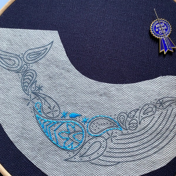 Orca Embroidery Pattern PDF for Beginners Embroidery Digital Download ...