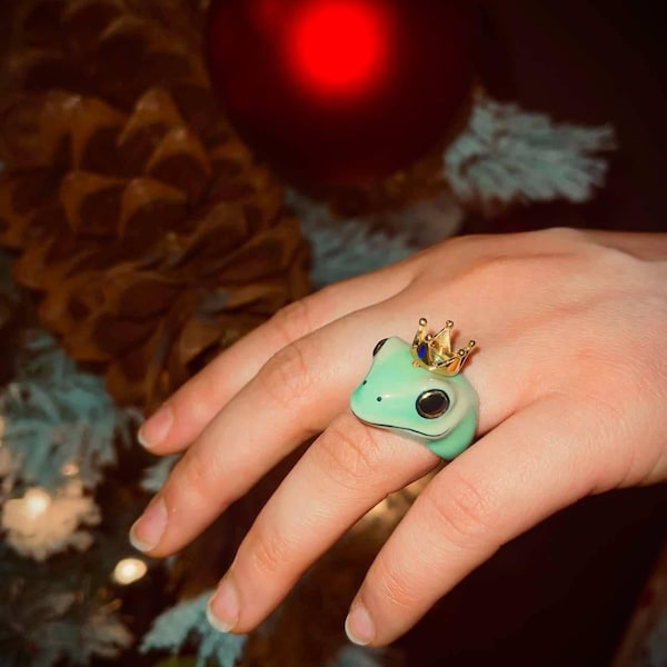 Frog Prince Ring, Frog Ring, Original. - Etsy