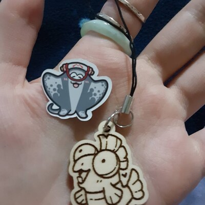 Splatoon 3 Little Buddy Smallfry Small Fry Mini Wood Phone Charms Wood ...