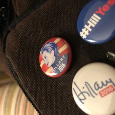 HILLARY CLINTON for President 2016 Election Campaign Button Set Badges ...