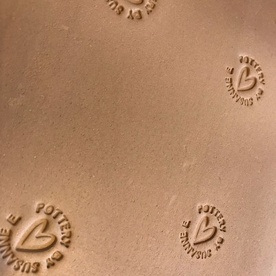 Custom Clay Stamp With Name and Heart Drawing, Stamp for Fresh Clay for ...