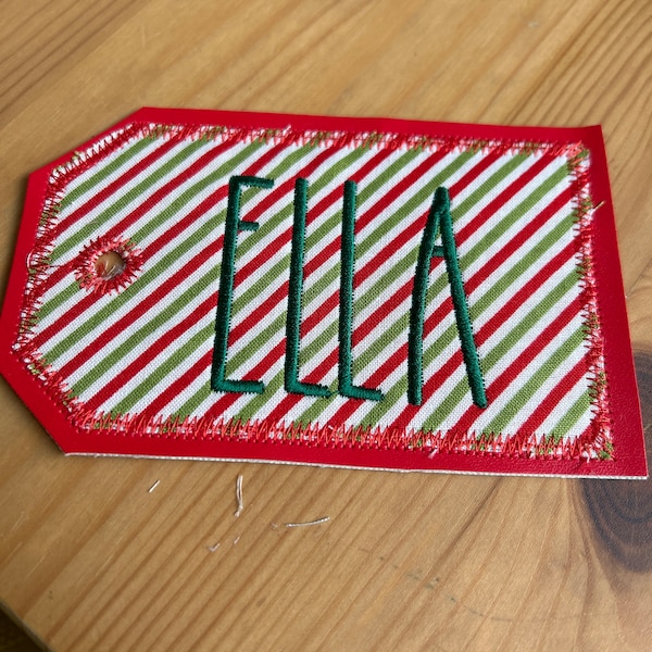 Applique & Embroidery Originals Digital Design 2213 Gift Tag In-the ...