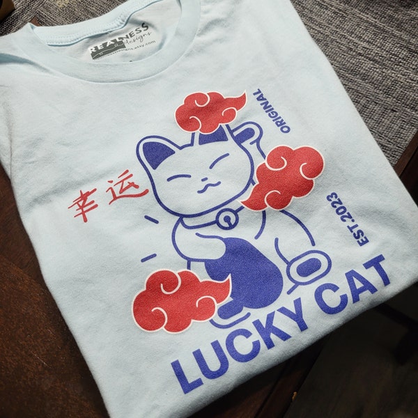 Lucky Cat Maneki Neko Tote Bag - Eco-friendly Reusable Grocery & Book ...