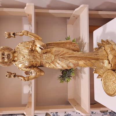 9cm &15cm BIG Set of 8 Pieces of ASHTALAXMI Brass Statue , Home Decor ...