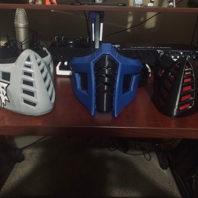 Mortal Kombat Mask Sub Zero. Boon Noob Raw 3d Printed. 3d Printed MK9 ...