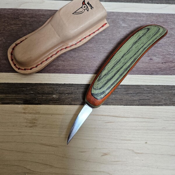 Wood Carving Knife With Leather Sheath , Woodcarving, Whittling ...