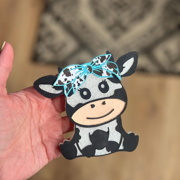 Cow With Bow Freshie Mold, Western Freshie Molds, Country Molds, Best ...