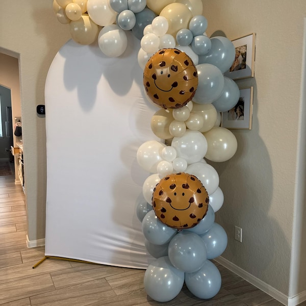 Cookie First Birthday Balloon Arch Cookie Monster One Tough Cookie ...