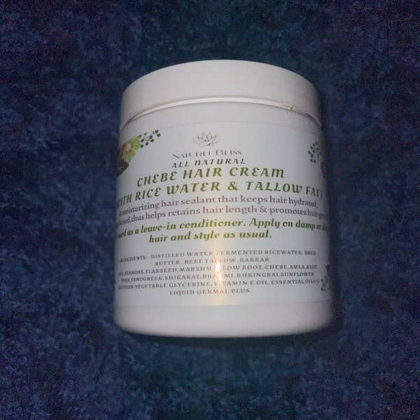 Chebe Hair Growth Cream|leave in Conditioner|with Fermented Rice Water ...