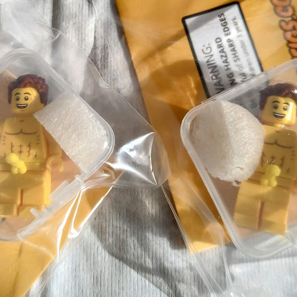 Naked Minifigures With Breasts – Custom Design Printed on L*GO Parts – Skin Tone – Torso With ...