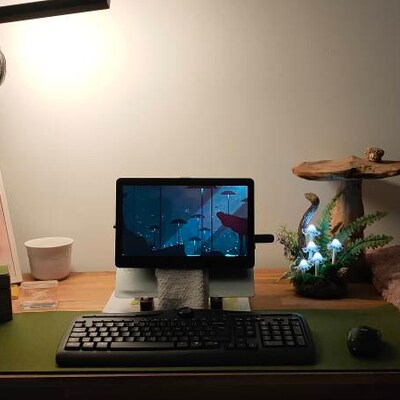 Felt Desk Mat Green, Custom Size Desk Pad Green, Felt Extended Mouse ...