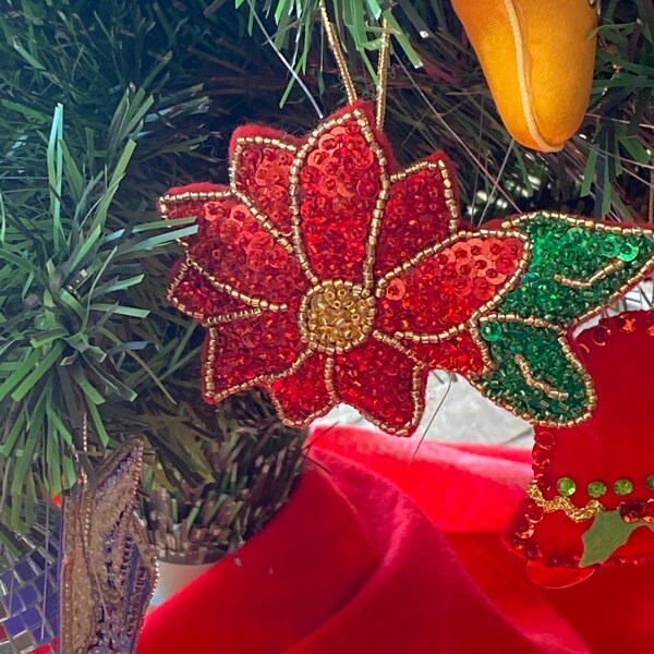 Set of 3 Handmade Felt and Sequin FISH Ornaments 3 1/2 X 2 1/2" - Etsy