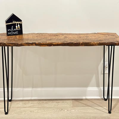 Handmade Entryway Console Table Rustic Country Farmhouse Real ...