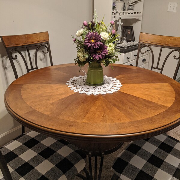 Vintage RC Pottery Lidded Floral Tureen With Silk Pink and Peach ...
