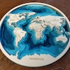 6 Layer 3D Map of the World, Multi layer Panel,laser Cut File. 3D Wood ...