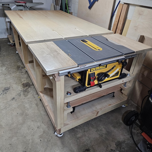 Table Saw WORKBENCH Plan Imperial - Etsy