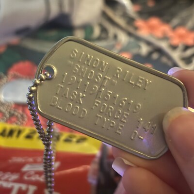 Simon 'GHOST' Riley US Military Dog TAGS Detailed Replica Collector ...