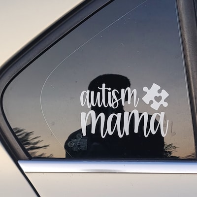 Autism Mama Decal Autism Mom Sticker Autism Puzzle Piece Awareness ...
