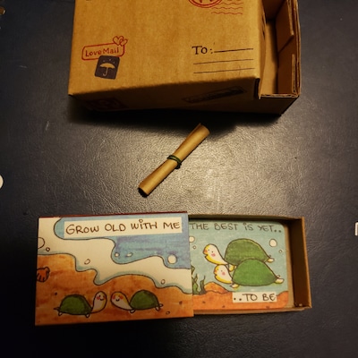 Romantic Love Card/ Turtle Anniversary Card/ Unique Love Gift - Etsy