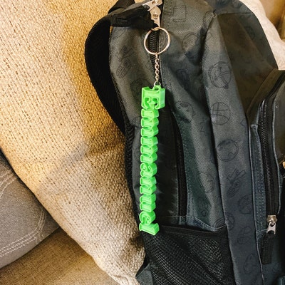 Personalized Custom Name Tag Keychain Keyring Zipper Pull - Etsy