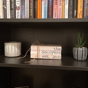 Mid-century Modern Stacked Books Book Decor Boho Decor - Etsy