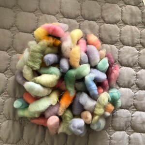 Wooly Buns Roving Fiber Sampler Gold Wool Roving Assortment | Etsy