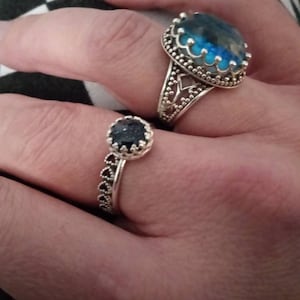 Initial Stacking Rings Set of 7 in Gold Silver or Rose Gold - Etsy