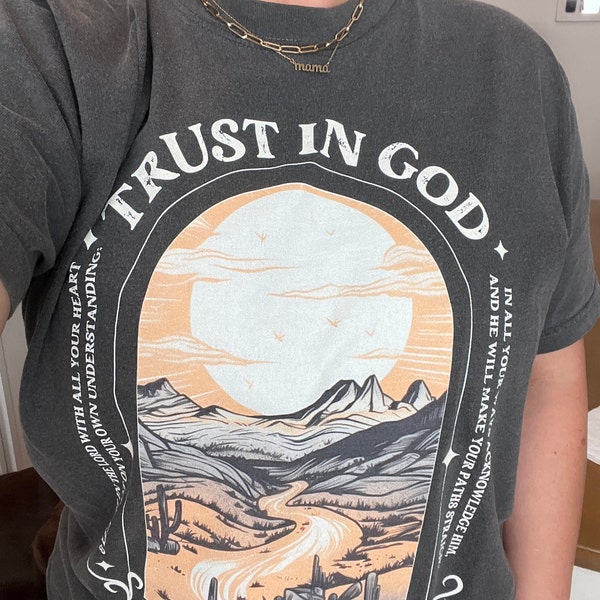 Comfort Colors Vintage Faith Based Shirt, John 3 16 Shirt, Back Print T ...
