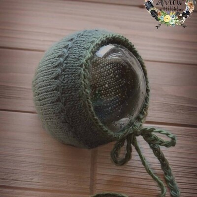 Marianne Newborn Bonnet Knitting Pattern Knit Prop Pattern - Etsy