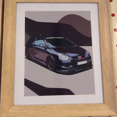 Honda EP3 Type R 2 Frame Options / Print Only Also - Etsy