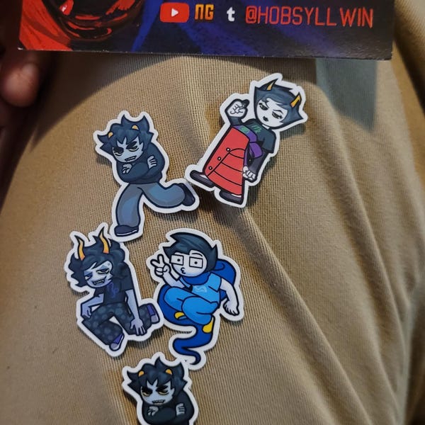 Water-resistant Vinyl Homestuck Character Stickers - Etsy