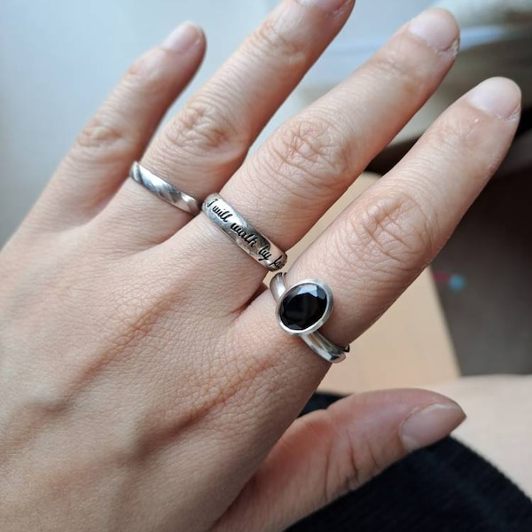 Bible Verse Faith Ring Corinthians Scripture Handmade Sterling Silver ...