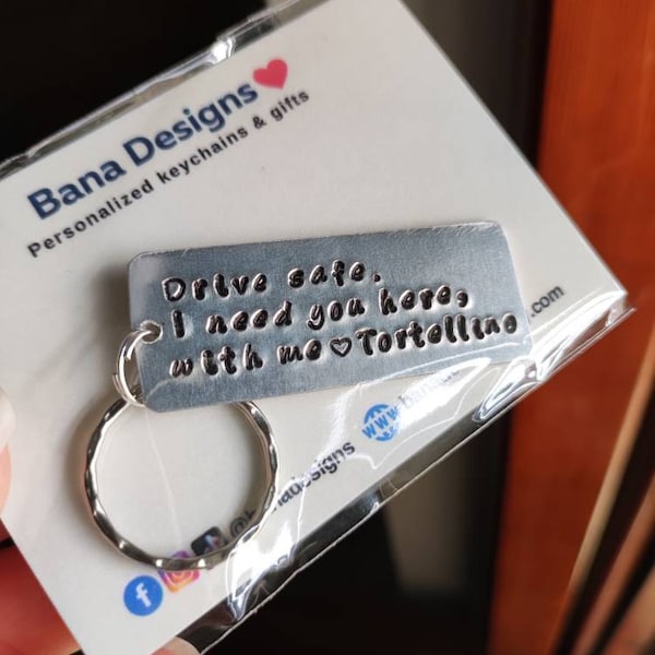 Personalized Keychain, Ride Safe, Motorcycle Key Ring, Aluminum ...