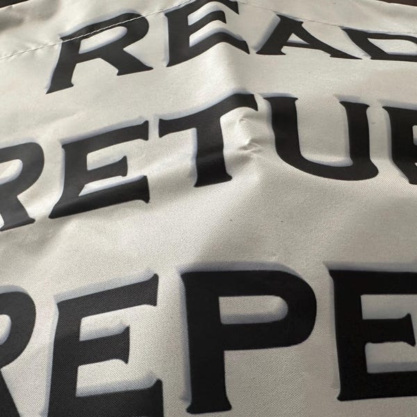 Free Little Library Flag, Read Return Repeat, Book Day Gift, Little ...