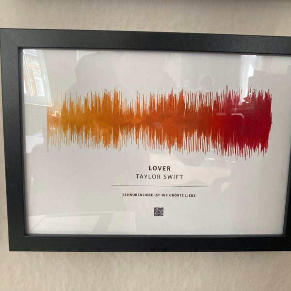 Sound Wave Print Personalised With Your Song Choice Gift for Friend ...