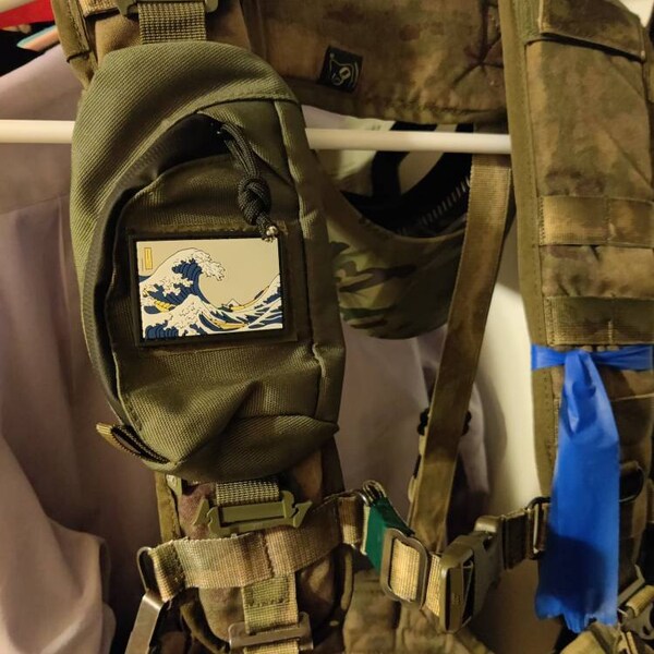 The Great Wave GITD EDC Patch *new Colourway - Etsy