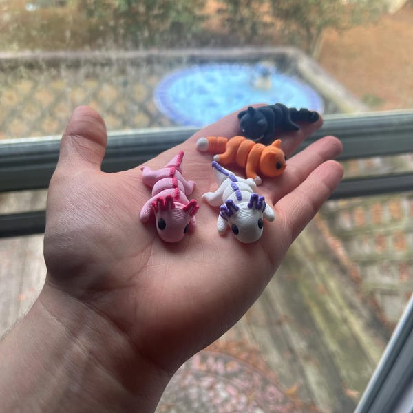 3D Printed Marine Animal Toy Bundle, Colorful Fidget and Sensory Aids ...